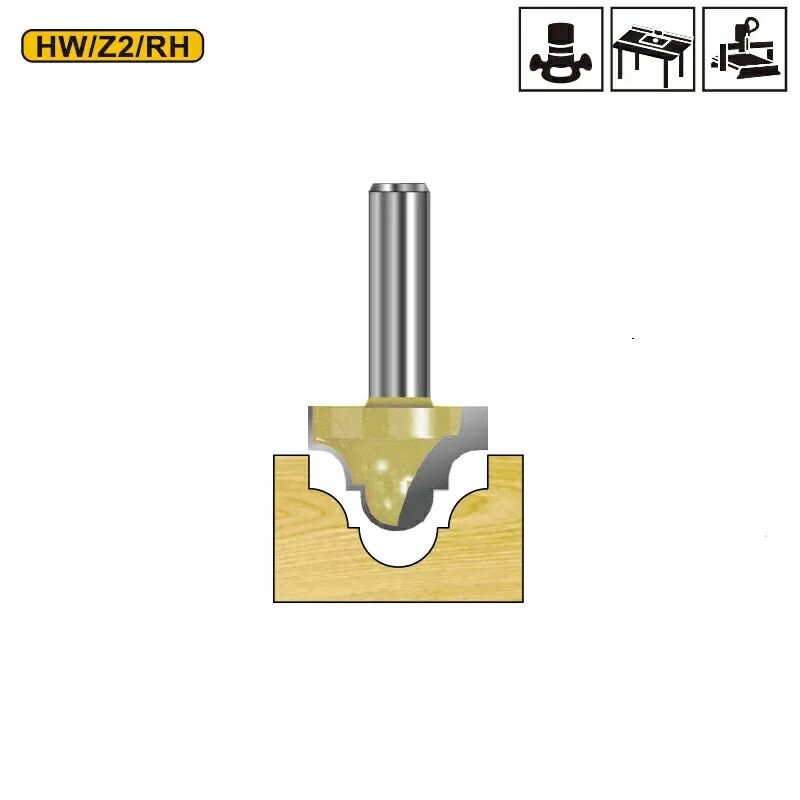 Фреза Классический узор R2,4 Z2 D12.7x9.5x40 S8 ARDEN