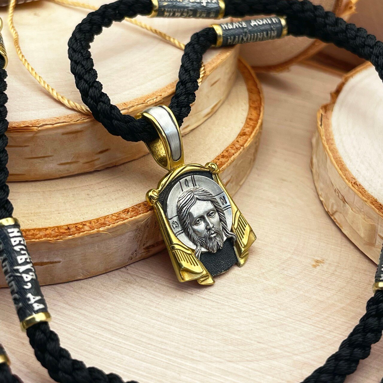 Комплект украшений, серебро, 925 проба, золочение, оксидирование, чернение