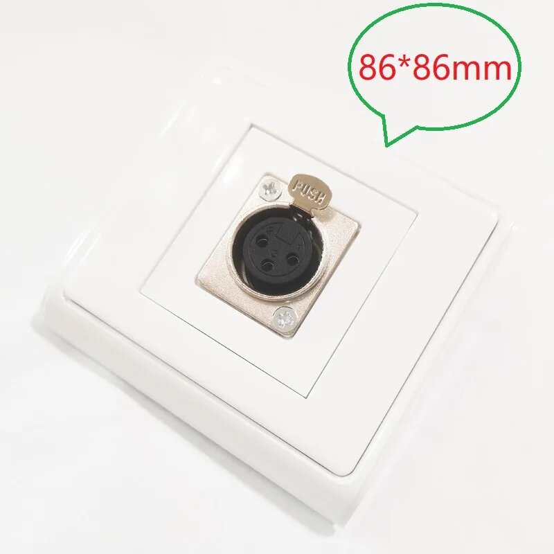 3-контактная Женская розетка NCHTEK 86-модель XLR для настенной пластины/1 шт.