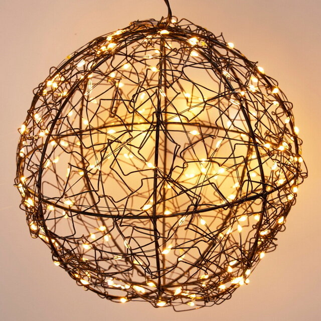 Светодиодный Шар Celesphere 18 см черный, 200 экстра теплых белых микро LED ламп с мерцанием, таймер, IP44, Koopman, AMZ141010