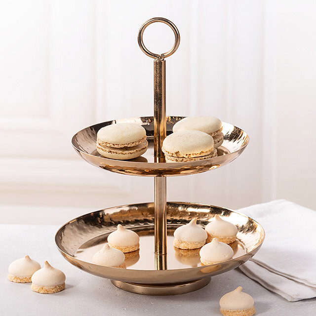 Фруктовница двухъярусная Baroque Gold 21 см, Koopman (Купман), A67102870