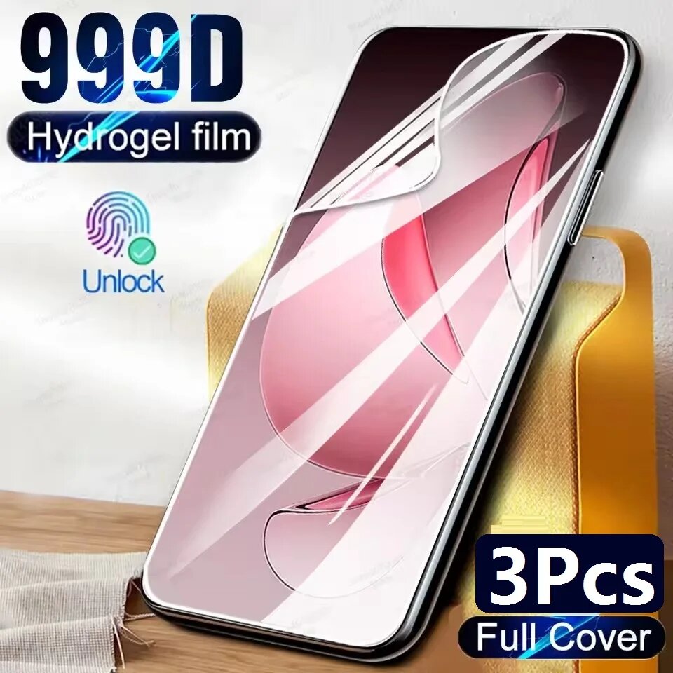 3 шт. гидрогелевая пленка для OPPO Reno 13 12 11 10 9 8 Pro Plus 5 Lite 7 6 Защитная OPPO Reno 13