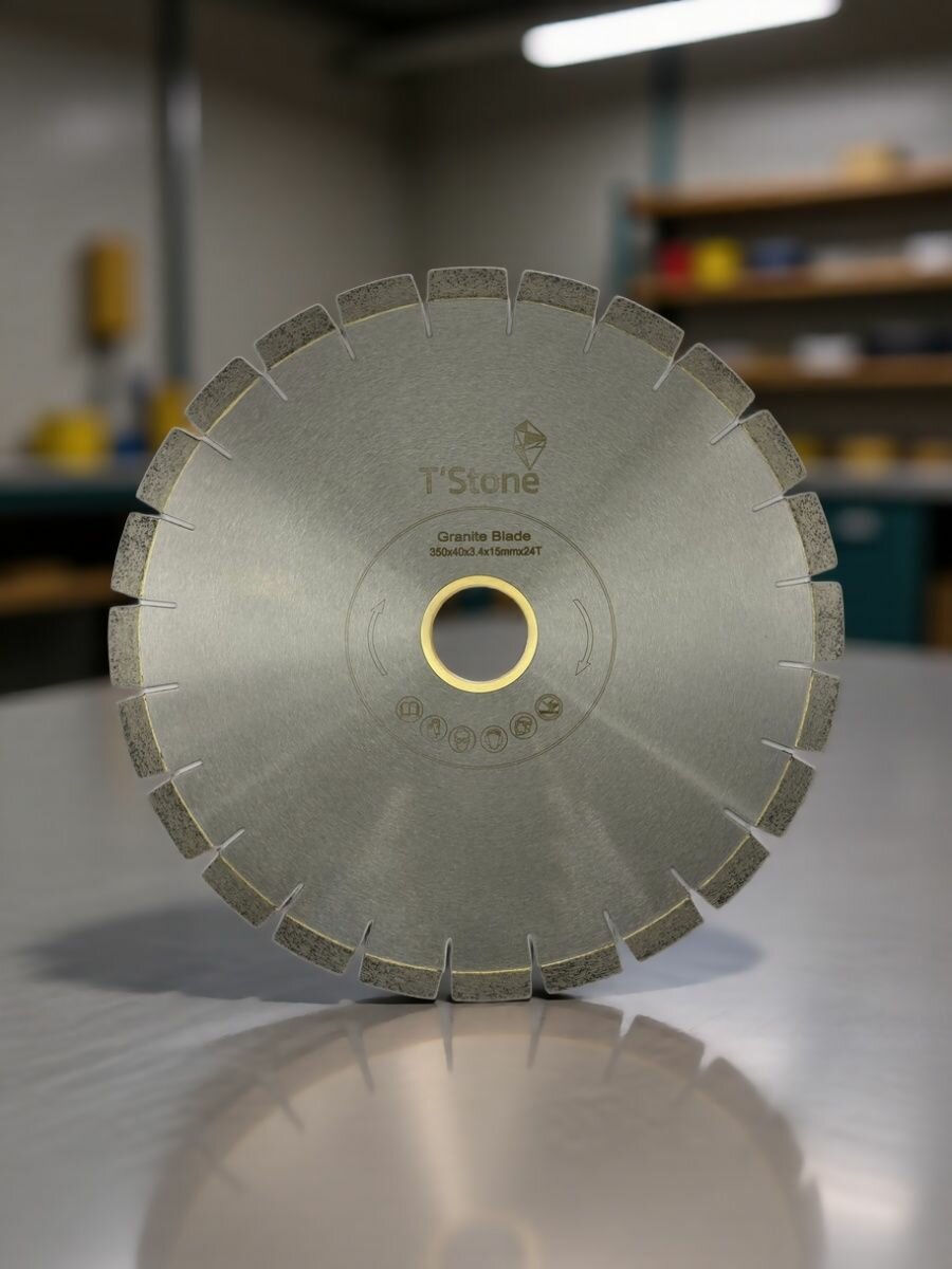 Алмазный диск для камнерезных станков Troikastone Granite Pro 350мм (350*40*3.4)