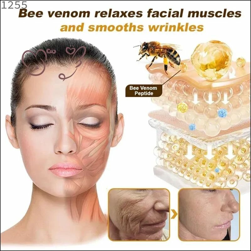 2025 Ботокс Bee Venom Rinkle Cream, Bee Venom Укрепляющий крем против морщин, увлажняющий, подтягивающий и восстанавливающий - для всех типов кожи - Anti-aging Bee Venom Cream211