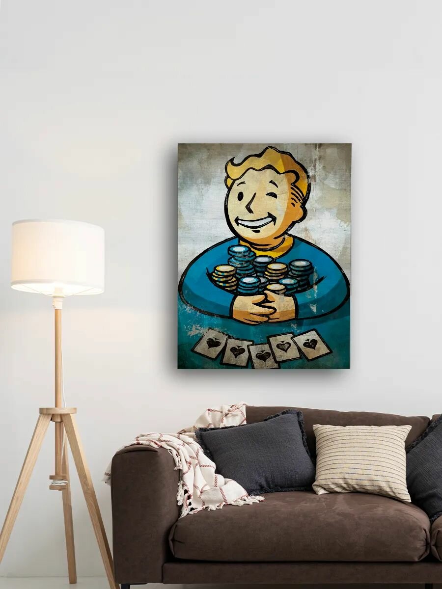 Картина на стену Fallout, на подрамнике, 1шт, 38х25 размер. — фото 1