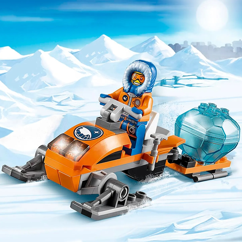 LEGO Арктический Снегоход 60032 Зимняя Приключения Сборная Коллекция для Детей, Средство для Арктических Исследований с