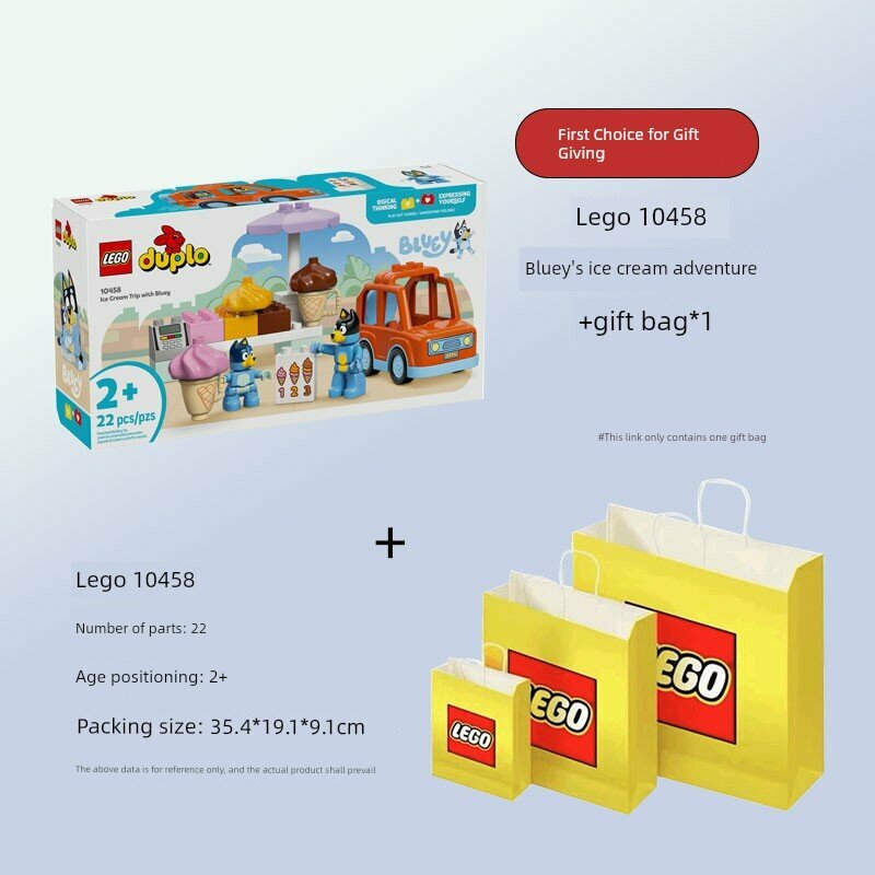 LEGO Duplo Блуи Поездка на мороженое с подарочной сумкой, 10458 - идеальный подарок на день рождения для детей