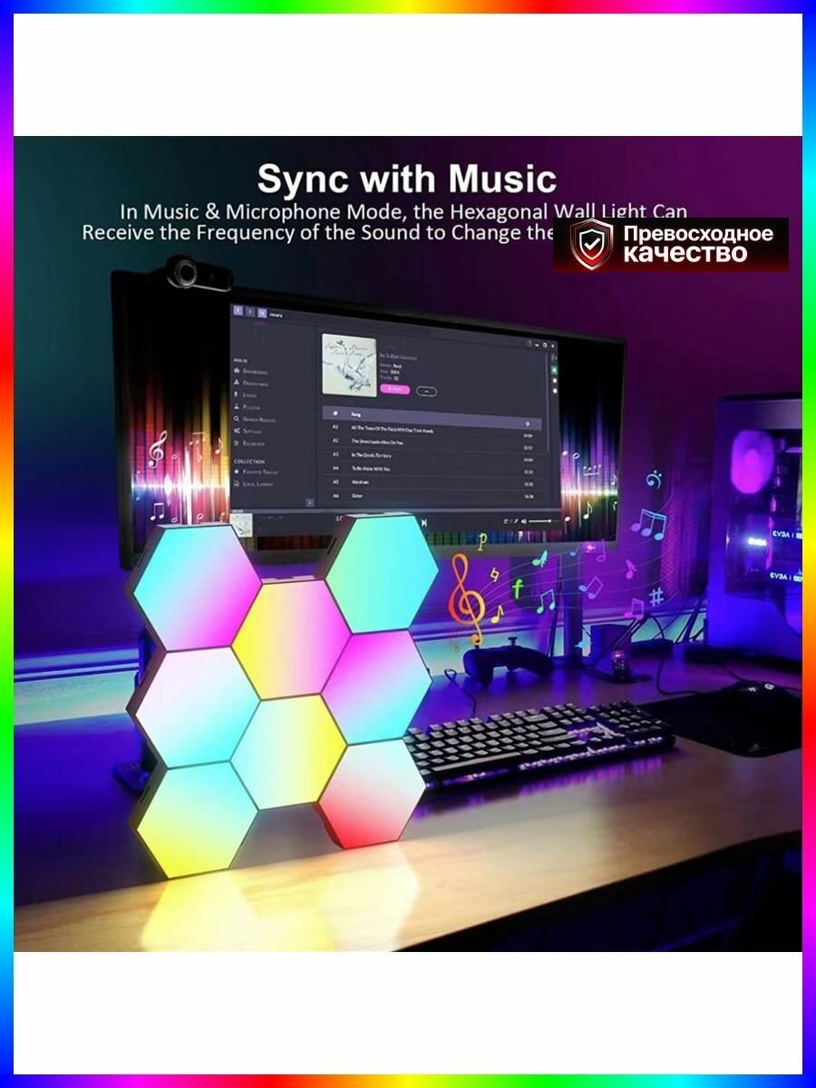 RGB панели для освещения с WiFi и синхронизацией музыки-Процессор эффектов