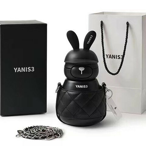 Новая термокружка yanis3 Cocoa Rabbit Cocoa Bear из нержавеющей стали 316, милый девчачий стиль, большая вместимость, простой дизайн в стиле "инс".