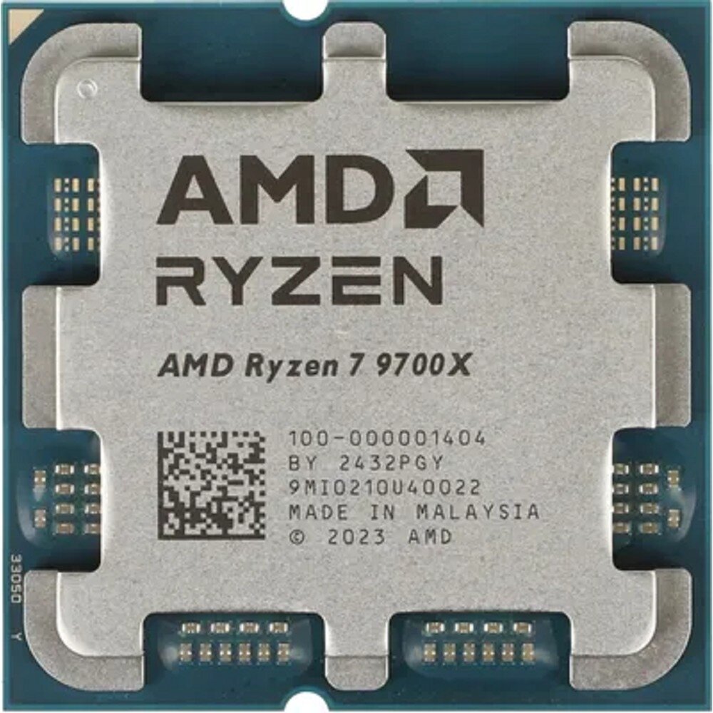 Процессор CPU AMD Ryzen 7 9700X OEM (100-000001404) Base 3,80GHz, Turbo 5,50GHz, GPU Radeon Graphics, L3 32Mb, TDP 65W, AM5
