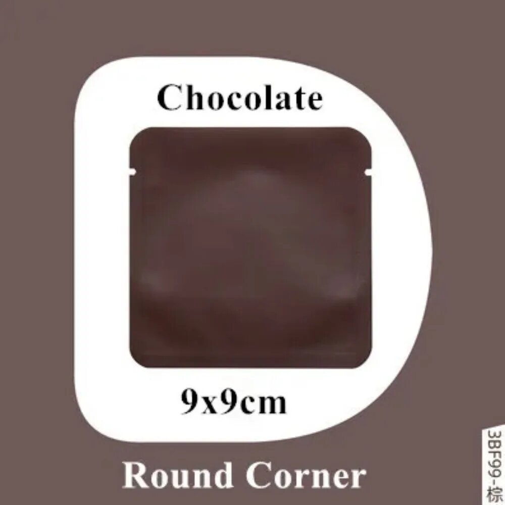Пакеты для шоколада 9x9 см, Round Corner, Style EE