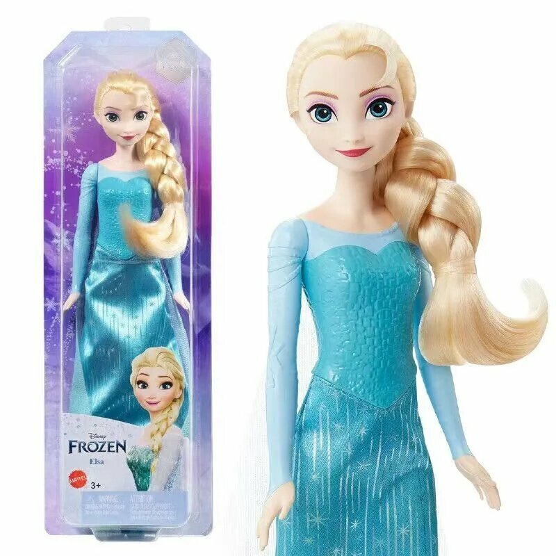 Mattel Disney Frozen Toys, модная кукла Эльза с фирменными аксессуарами, вдохновленная фильмом