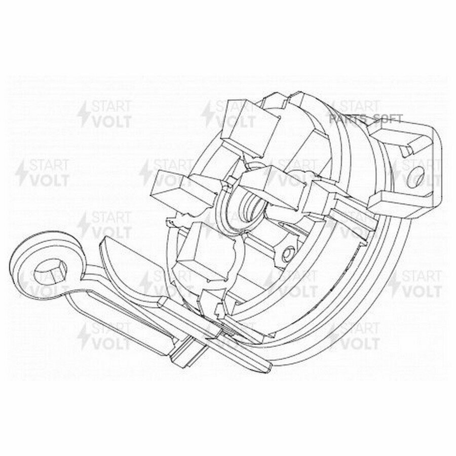 VBS 1402 STARTVOLT Узел щеточный стартера для а/м Ford Focus II (04-) 1.4i/1.6i/Focus III (10-) 1.6T STARTVOLT VBS1402 | цена за 1 шт