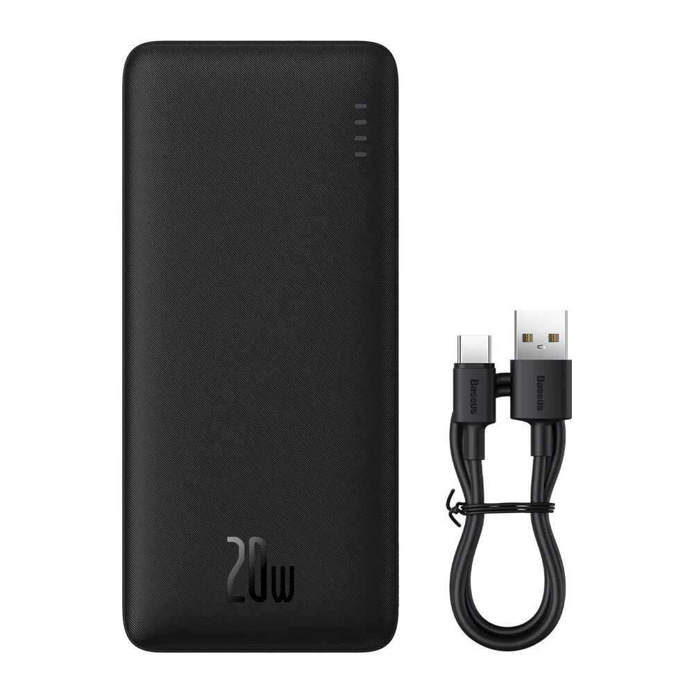Внешний аккумулятор Baseus Airpow Fast Charge 20000 мАч Cluster Black