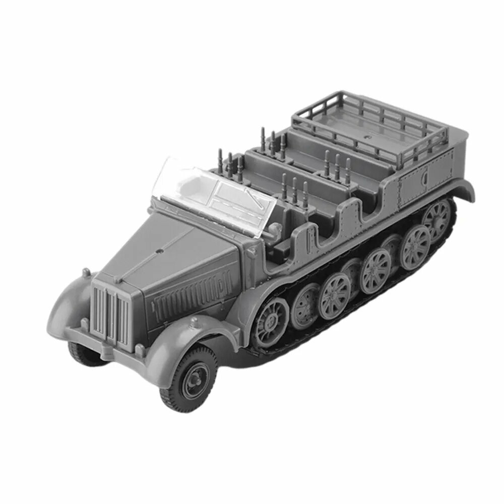 Модель немецкого полугусеничного бронетранспортера Sd.Kfz. 7 в масштабе 1:72 для сборки, детализированная копия для коллекционеров и подростков