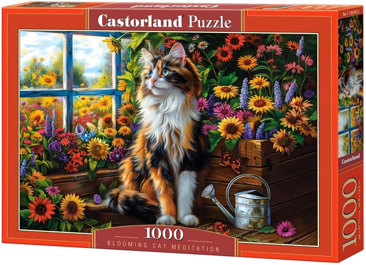 Пазл для взрослых Castorland 1000 деталей, элементов: Цветочная медитация