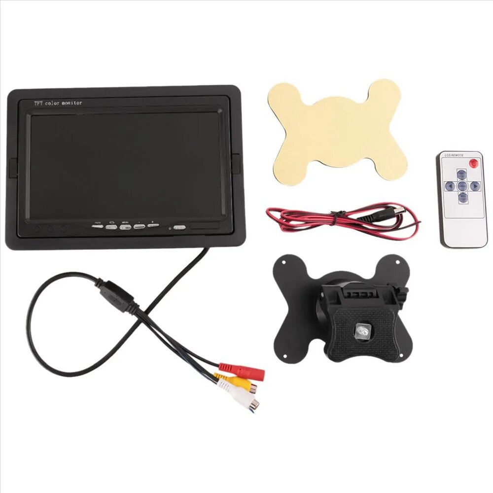 12V-24V 7-дюймовый TFT LCD цветной HD-монитор для автомобиля CCTV заднего вида резервной камеры заднего вида