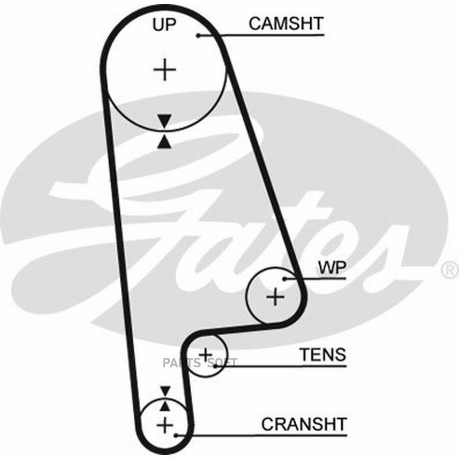 Ремень ГРМ GATES /859715233/ 107*24 HONDA GATES 5233XS | цена за 1 шт