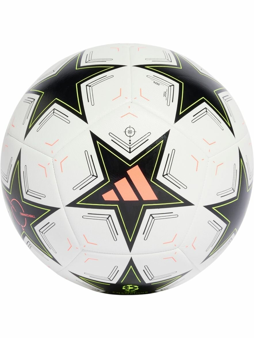 Мяч Adidas UCL Training 24/25 белый, черный Унисекс Футбол 100% ТПУ, бутиловая камера