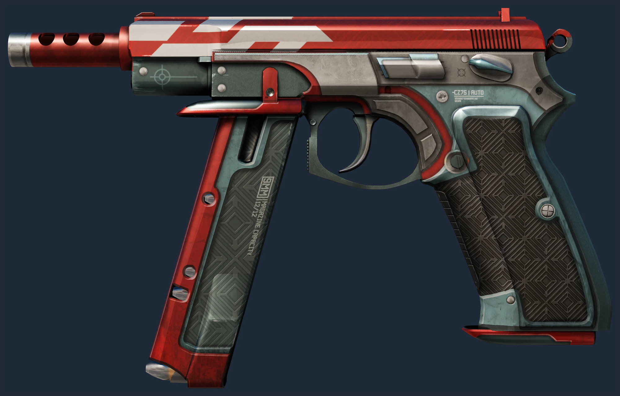 CZ75-Auto | Красный ястреб (После полевых испытаний) Скины CS2 с быстрой автовыдачей steam trade