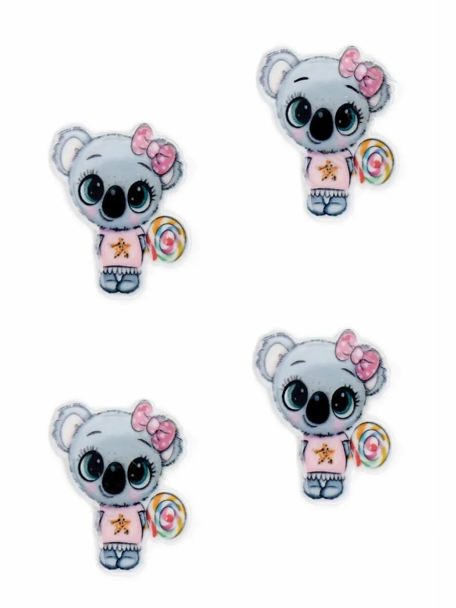 Кабошон вырубка Коалла 2,7*3,5см (10шт)