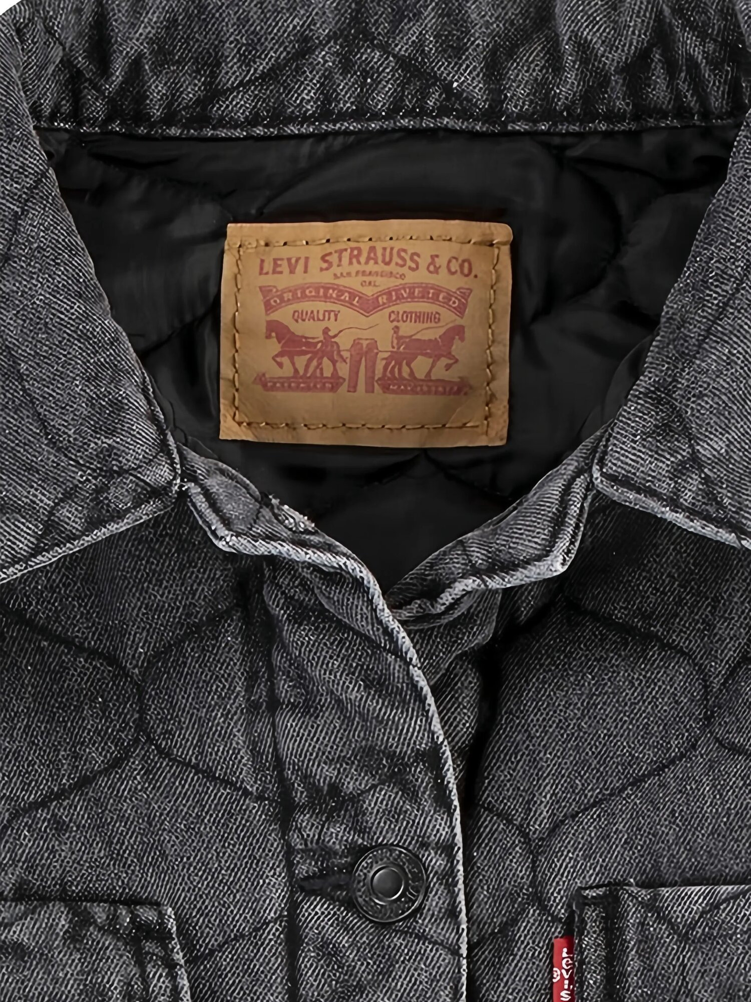 Куртка Levi's Buttoned jacket, размер 5 лет, серый — фото 1