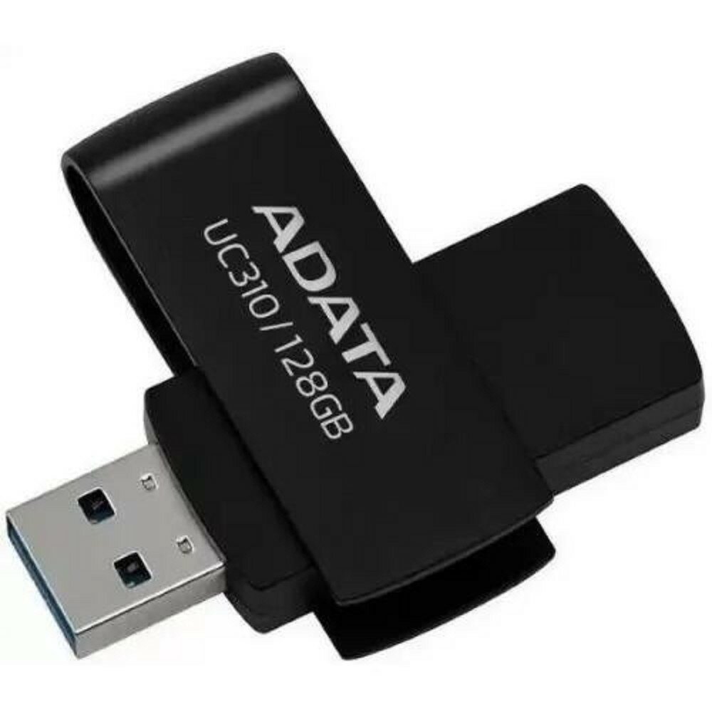 Флешка USB Flash A-Data UC310-128G-RBK, Черный 128 ГБ