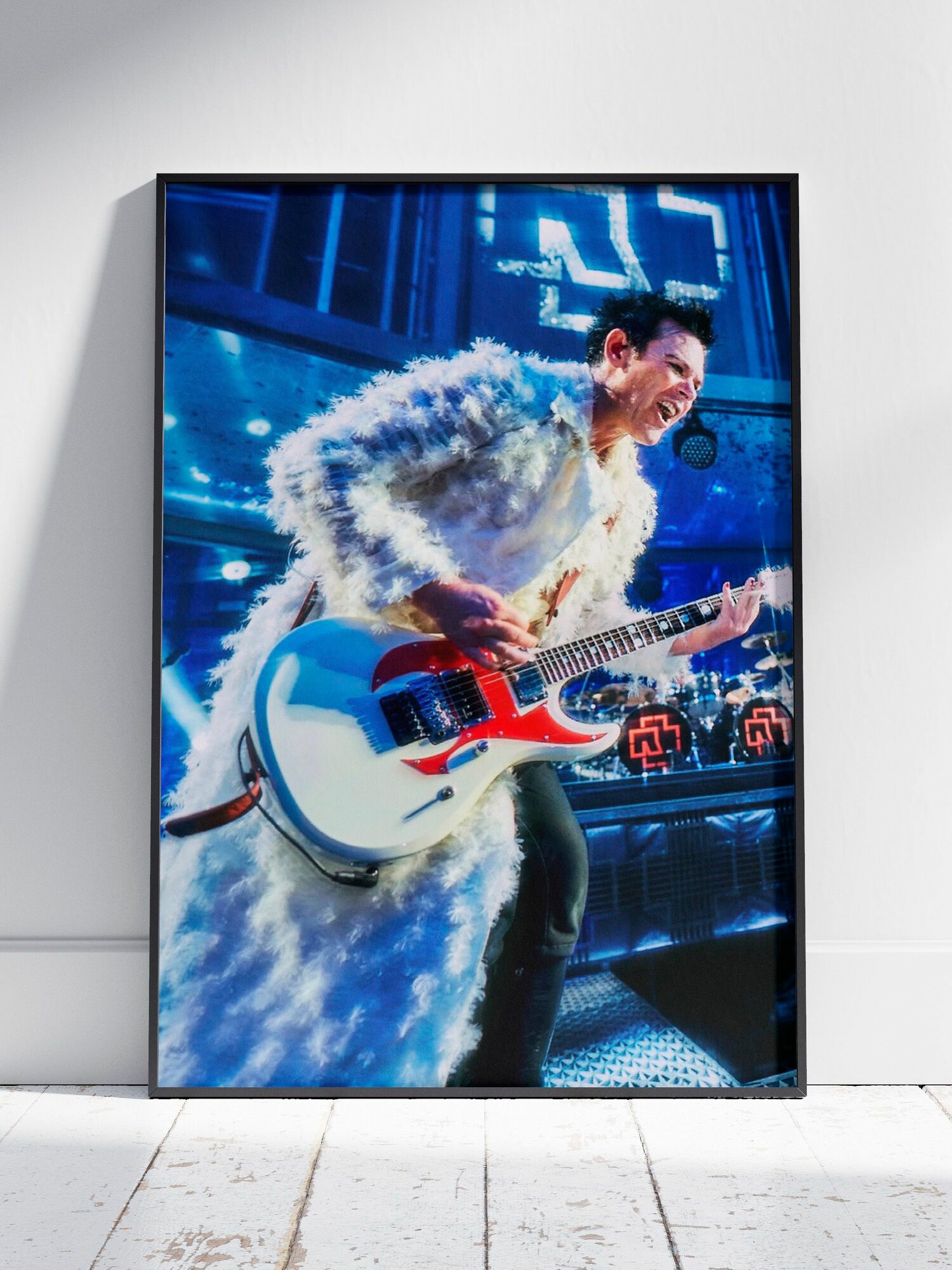 Плакат на стену для интерьера Rammstein (Рихард Круспе - Richard Kruspe 1) - Постер по музыке и артисту формата A4 (21x30 см)