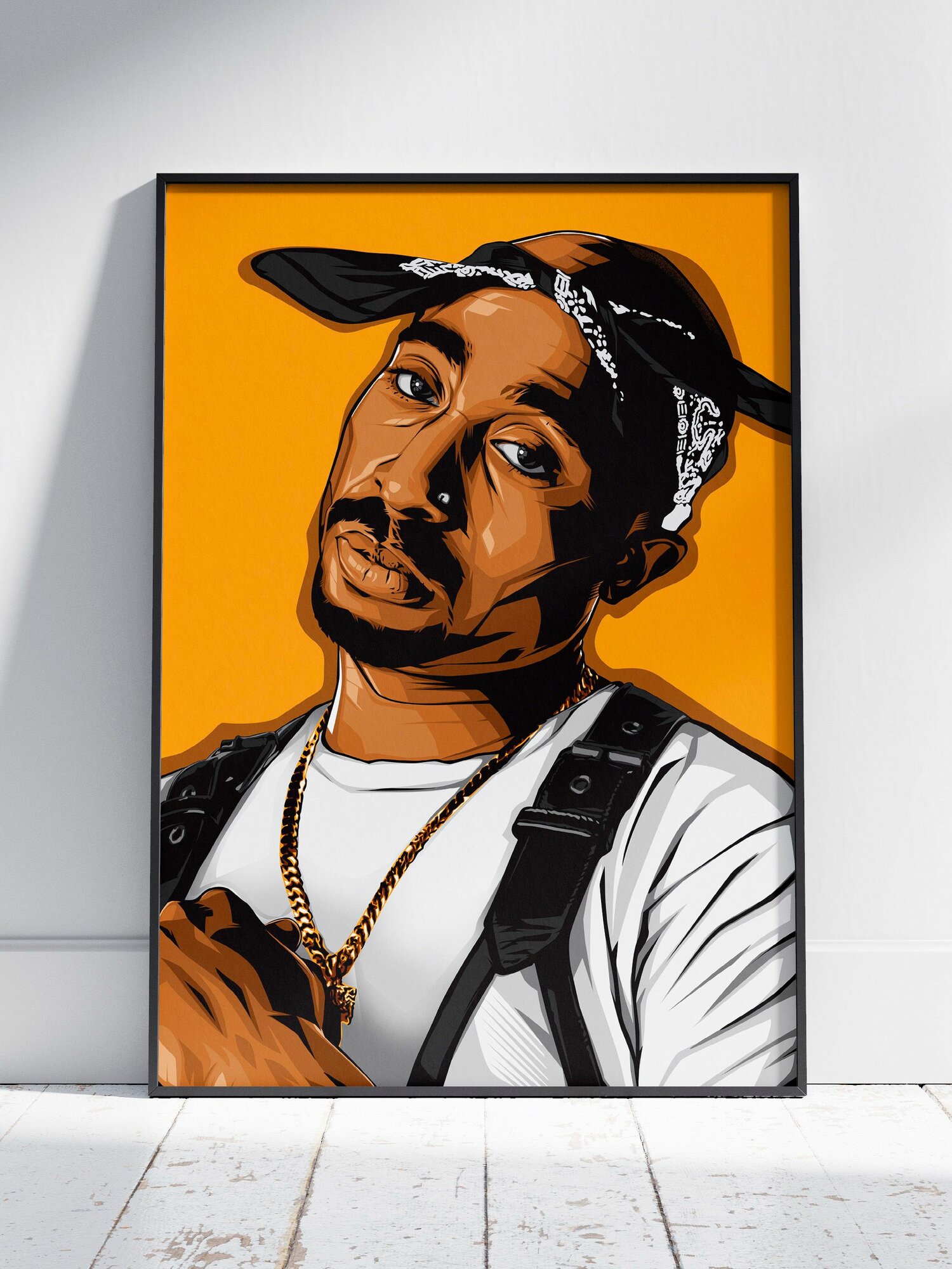 Плакат на стену для интерьера Тупак Шакур (Tupac - 2pac 21) - Постер по музыке и артисту формата A4 (21x30 см)