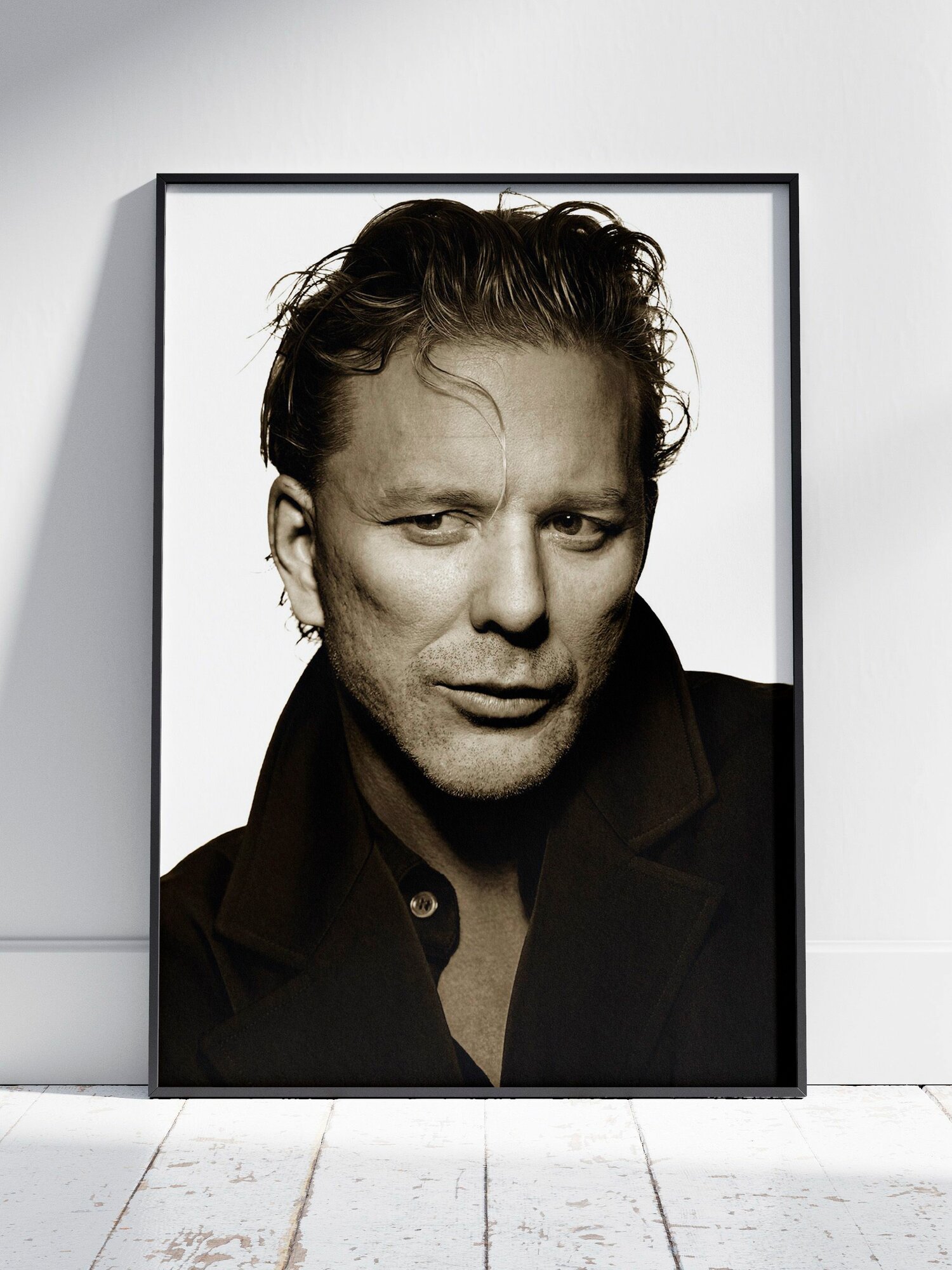 Плакат на стену для интерьера Микки Рурк (Mickey Rourke 9) - Постер по актеру фильма, кино, сериала формата A4 (21x30 см)