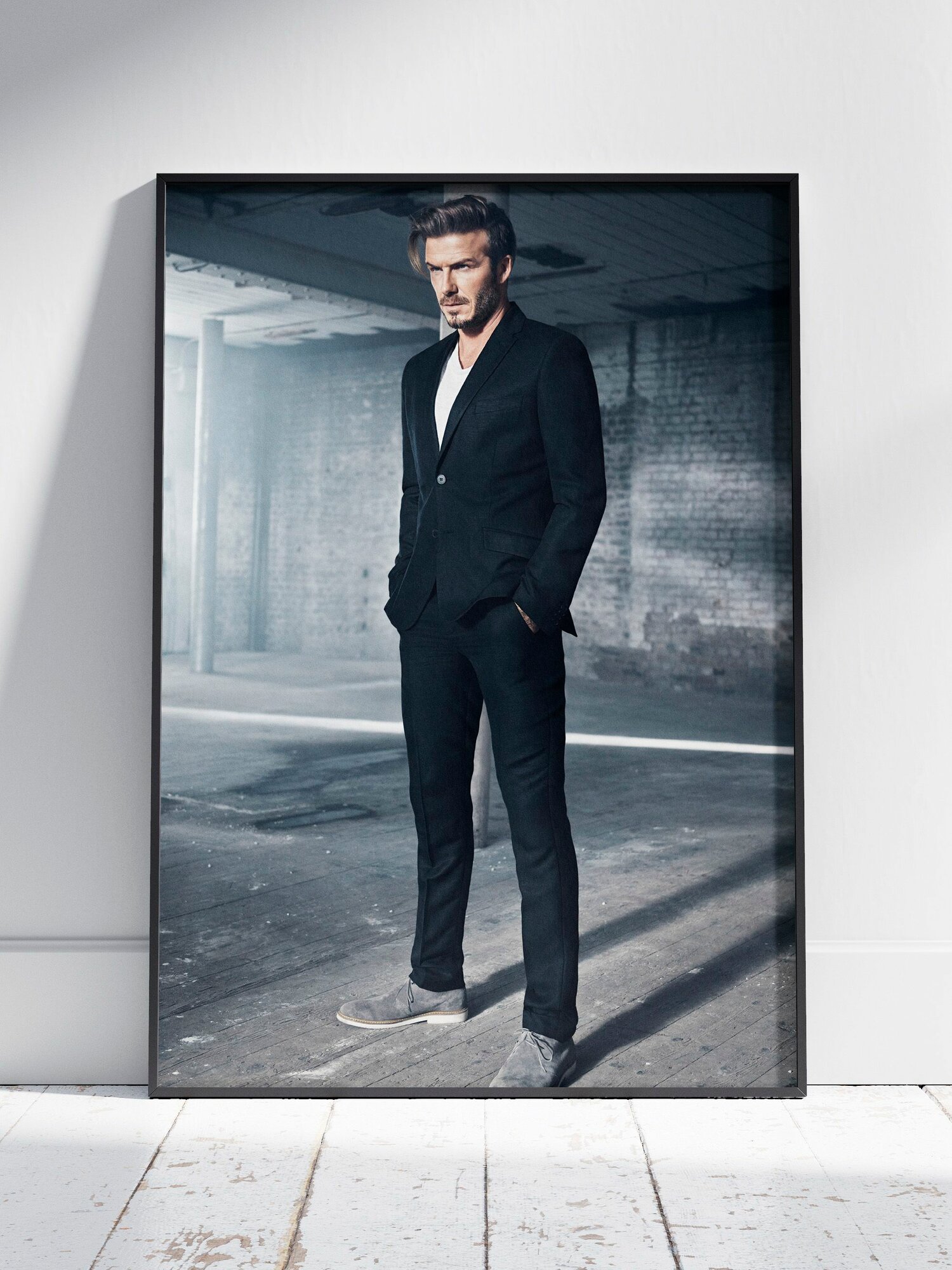 Плакат на стену для интерьера Дэвид Бекхэм (David Beckham 44) - Постер по актеру фильма, кино, сериала формата A4 (21x30 см)