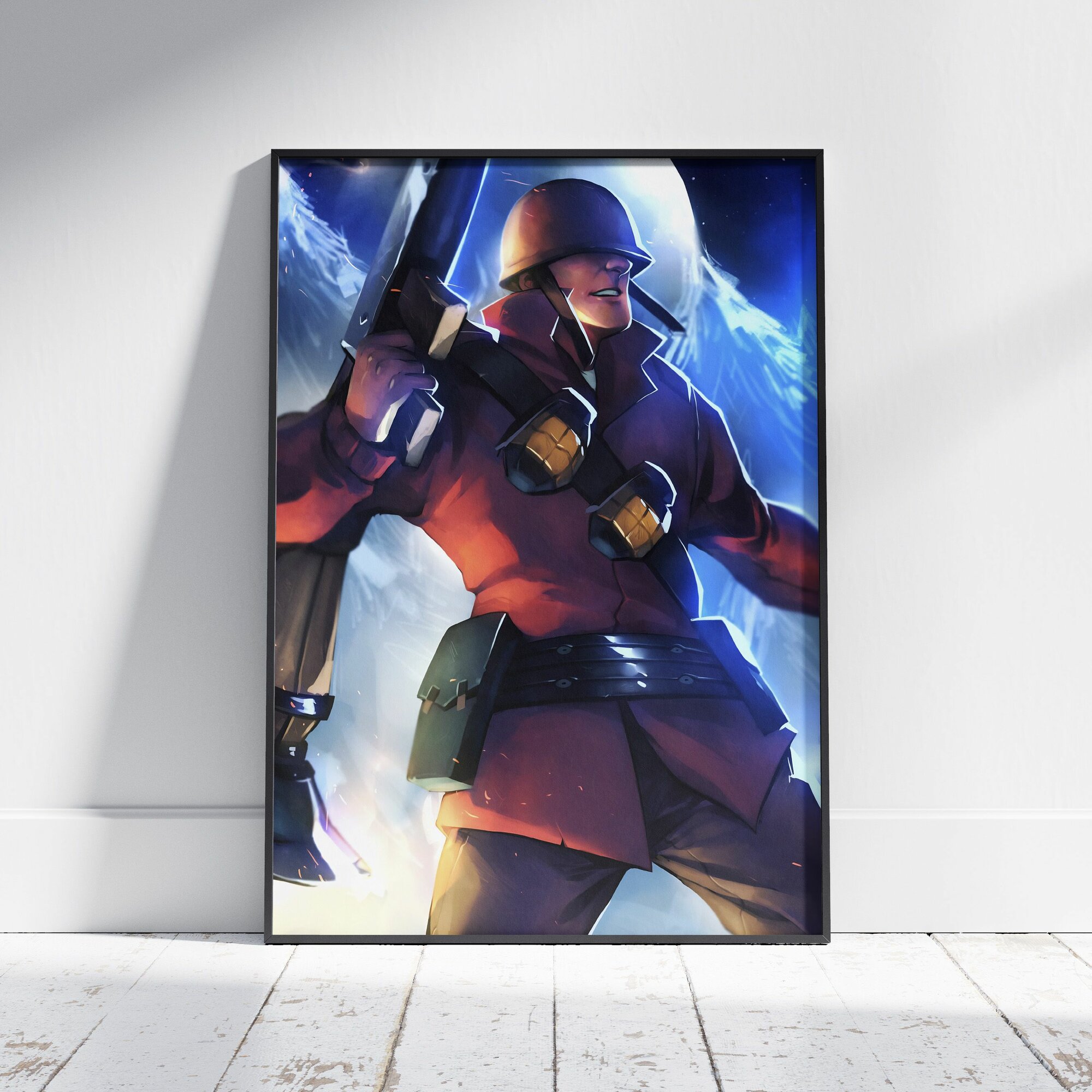 Плакат на стену для интерьера Team Fortress 2 (Солдат 5) - Постер по игре формата А4 (21x30 см)