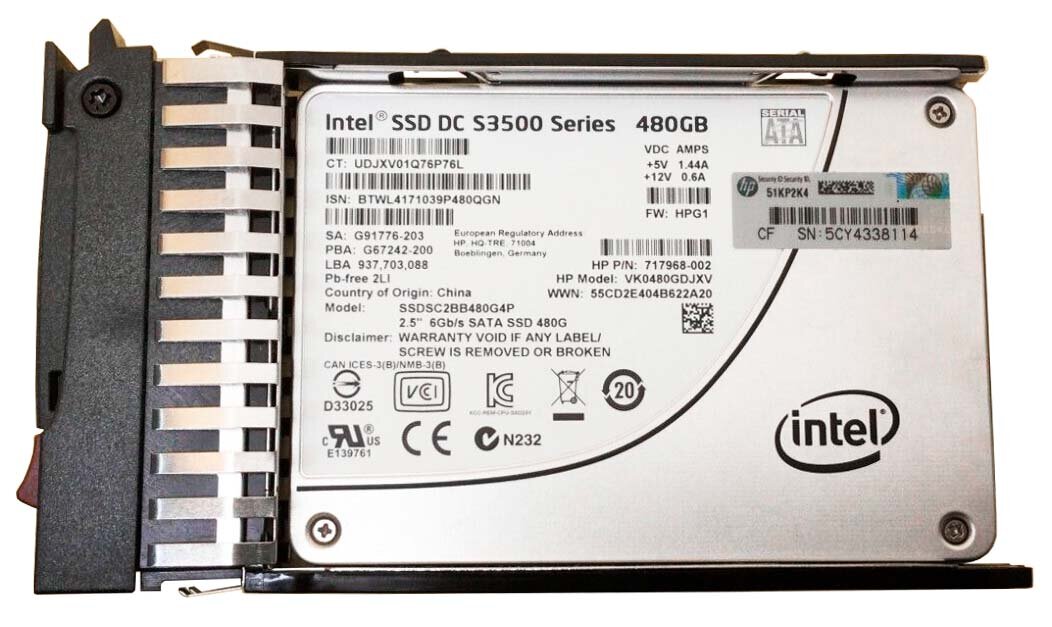 Жесткий диск HP 728739-B21 480Gb SATAIII 2,5" SSD