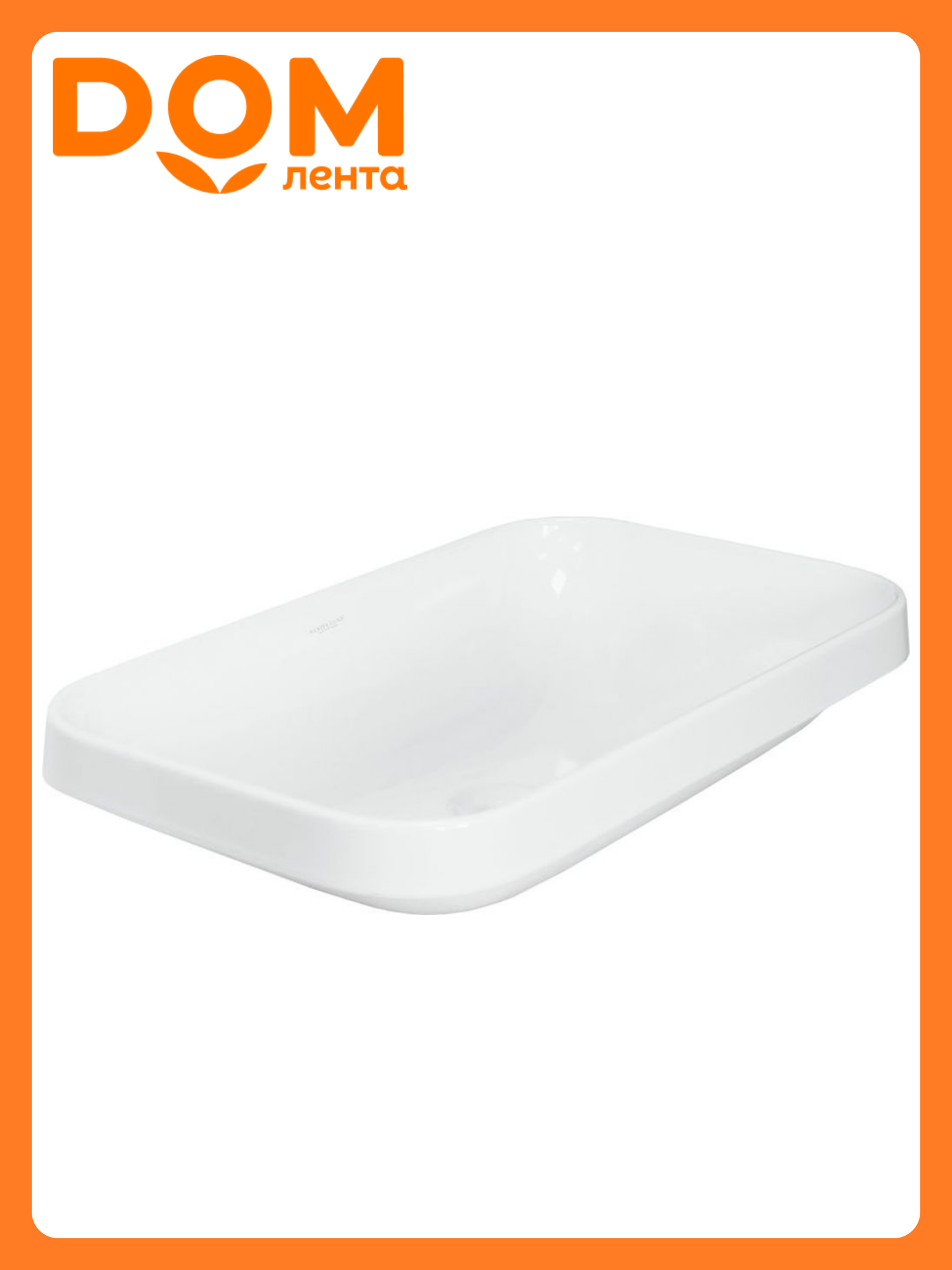 Умывальник SANITA LUXE INF, врезной, овальный, белый, 14x60x36 см