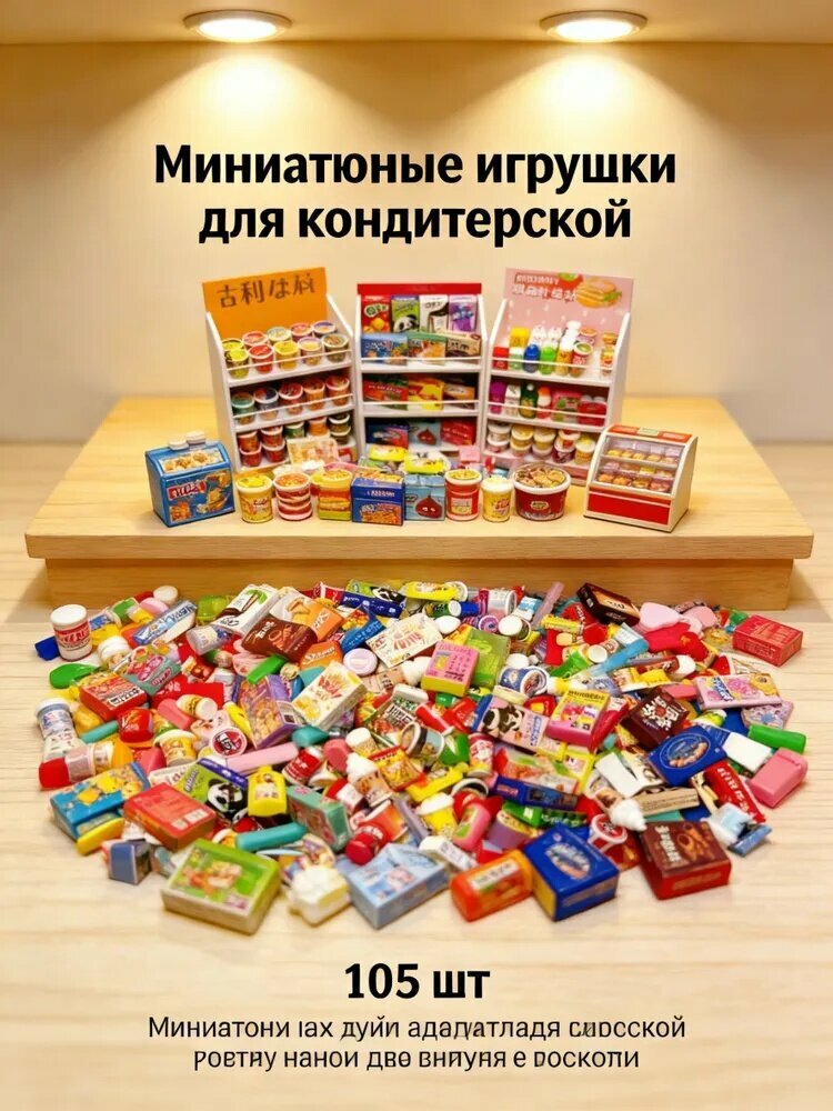 105 шт/Мини продукты для кукольного магазина DIY ручная работа подарок