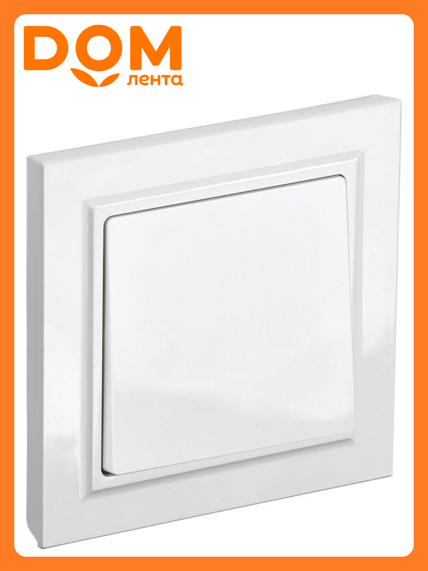 Выключатель IEK BRITE ВСР10-1-0-БрБ, белый, пластик, IP20, 1 клавиша, 10 А