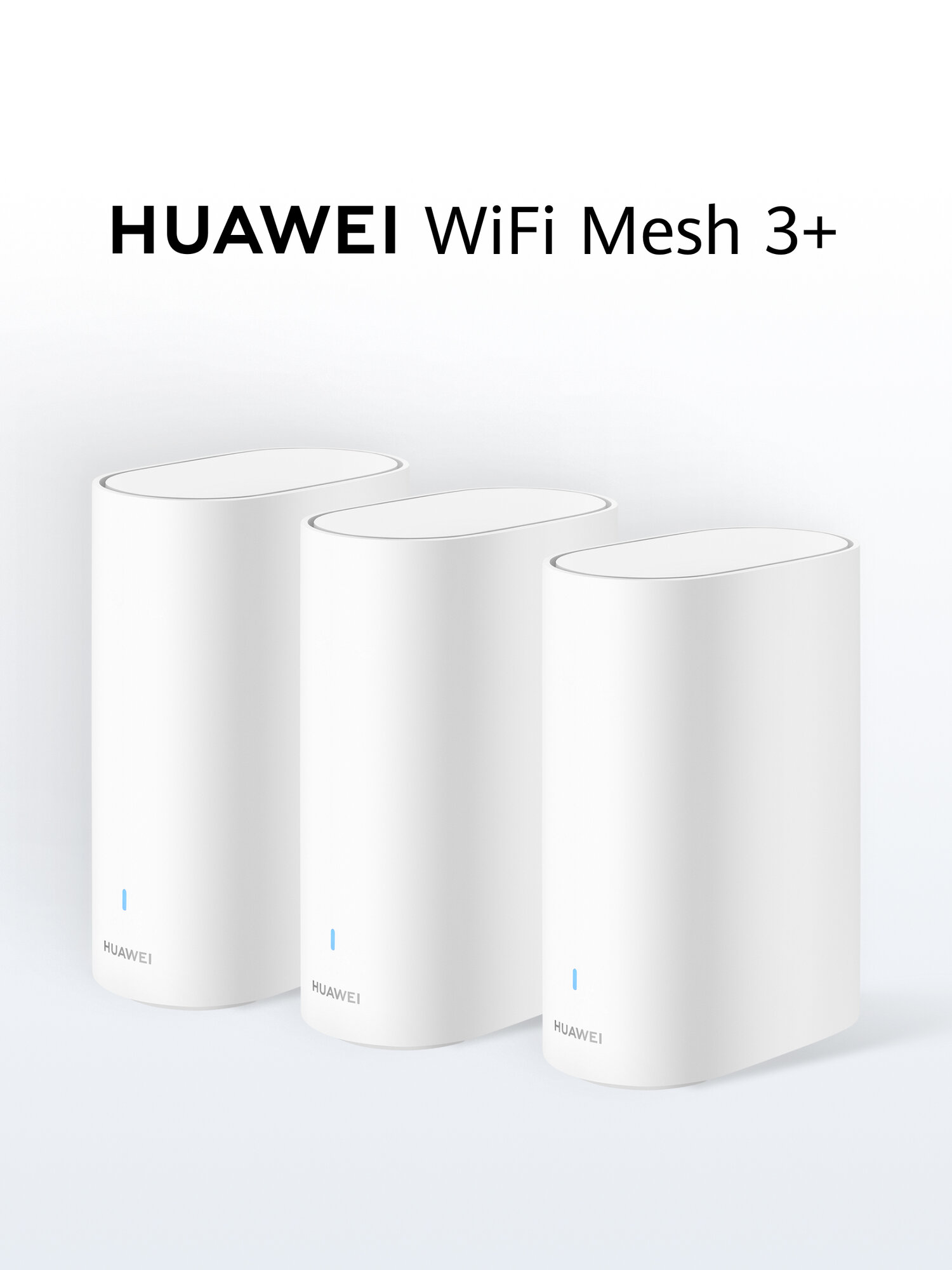 Роутер HUAWEI WiFi Mesh 3+ Белый - Комплект из 3 роутеров, Ростест (ЕАС)