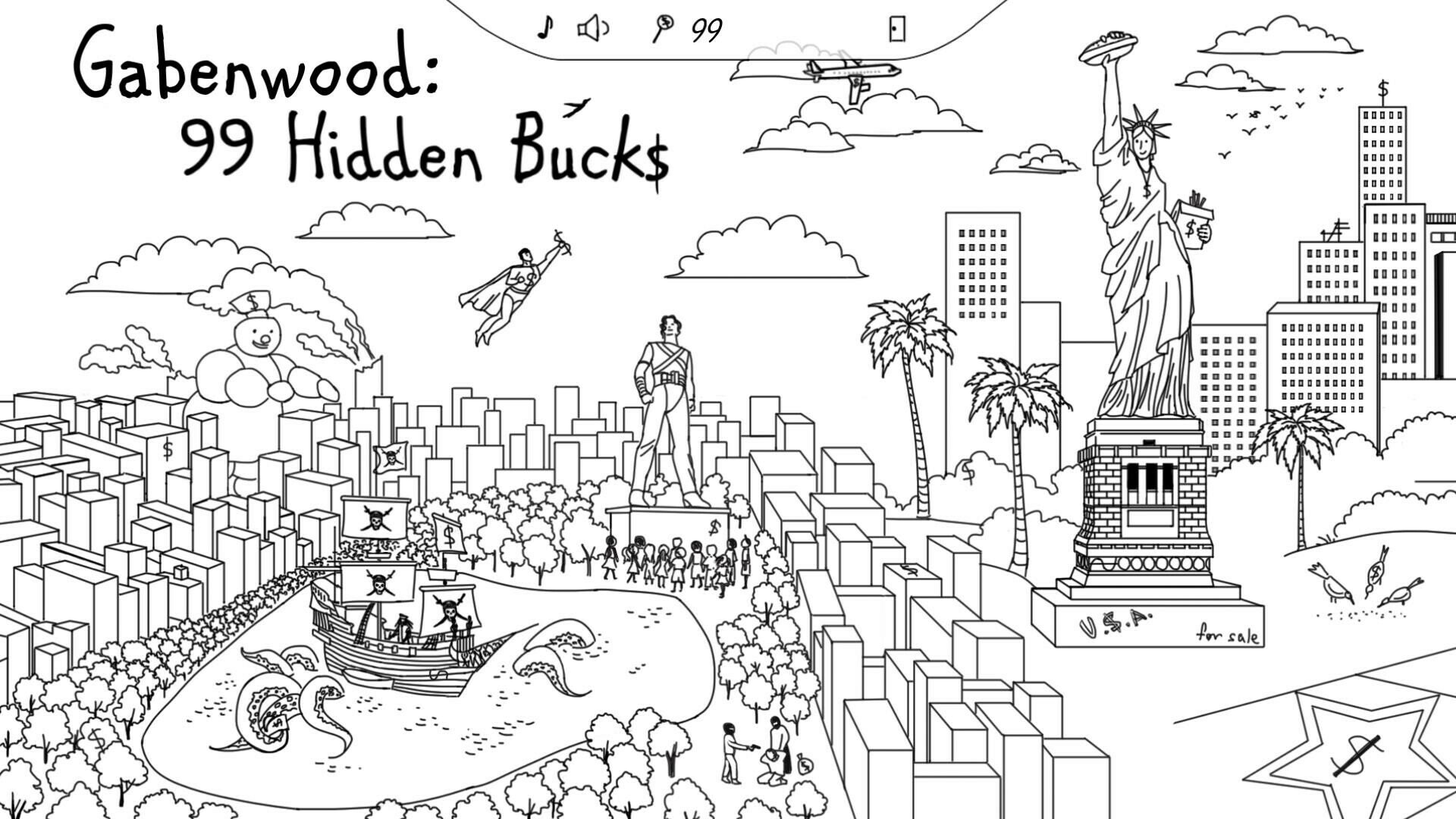 Gabenwood: 99 Hidden Bucks Steam Ключ • Активация Steam • регион Весь мир
