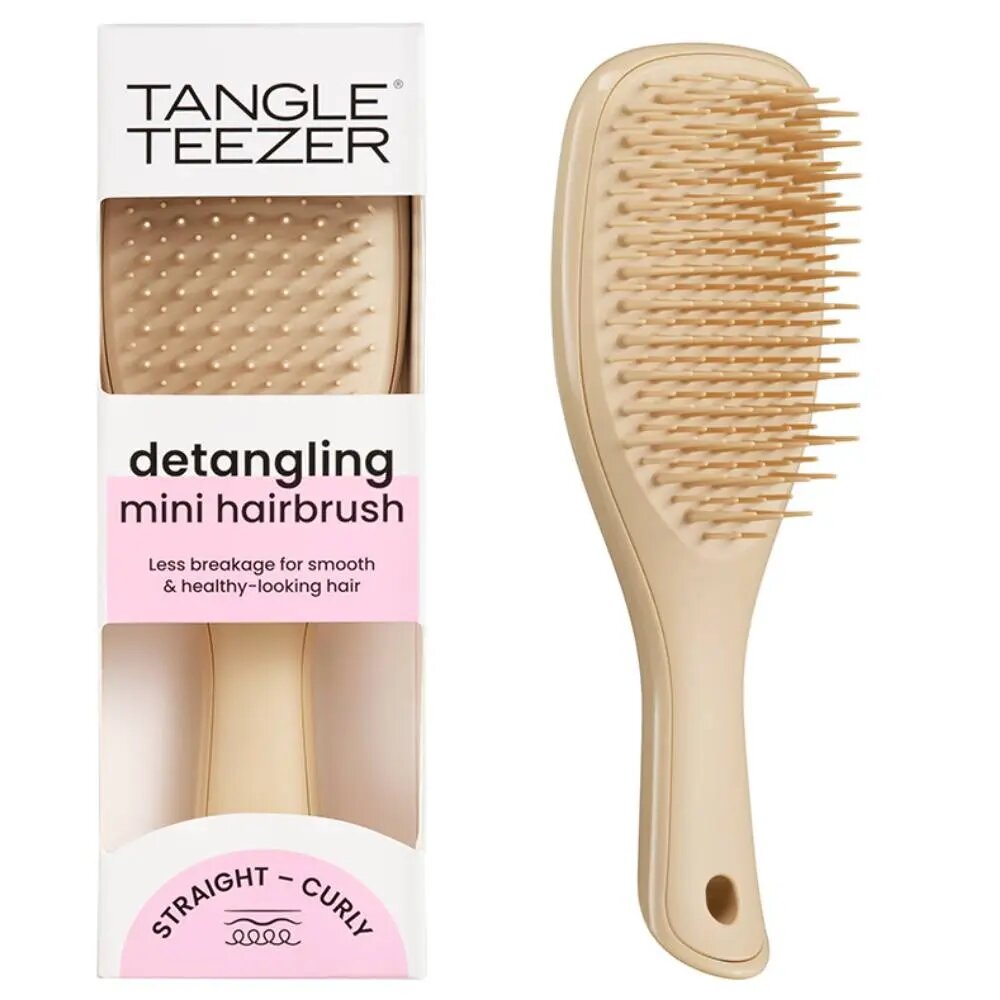 TANGLE TEEZER Расческа для прямых и волнистых волос Mini Oat Cream
