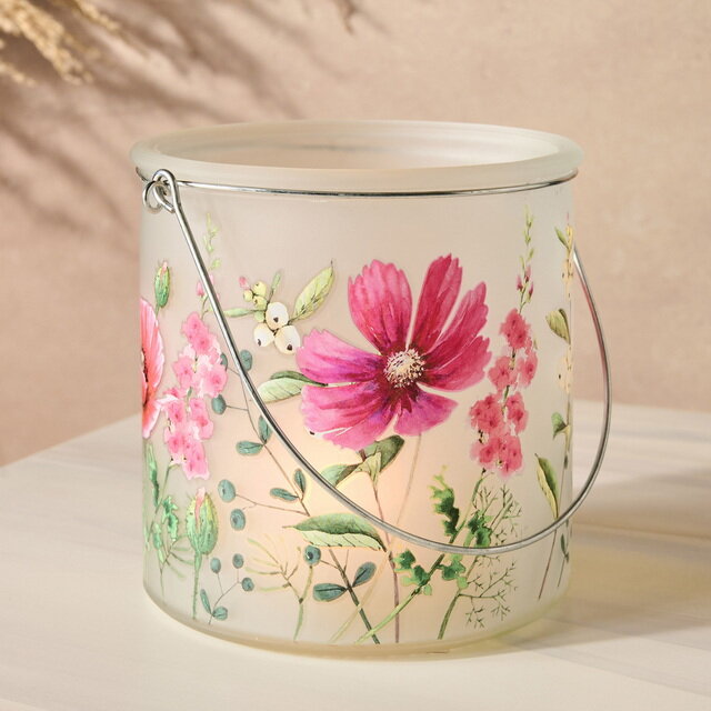 Подвесной стеклянный подсвечник Valdivia Flowers 12 см , Boltze (Больтце), 2031397-2