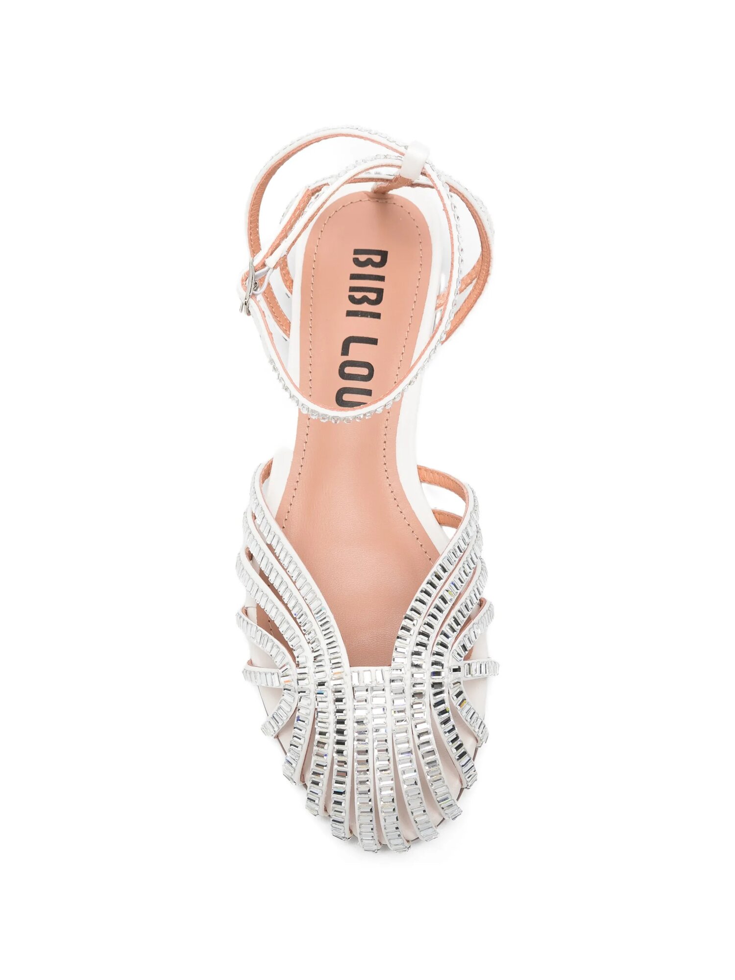 Босоножки Bibi Lou Crystal-embellishment sandals, размер 37, Silver — фото 1