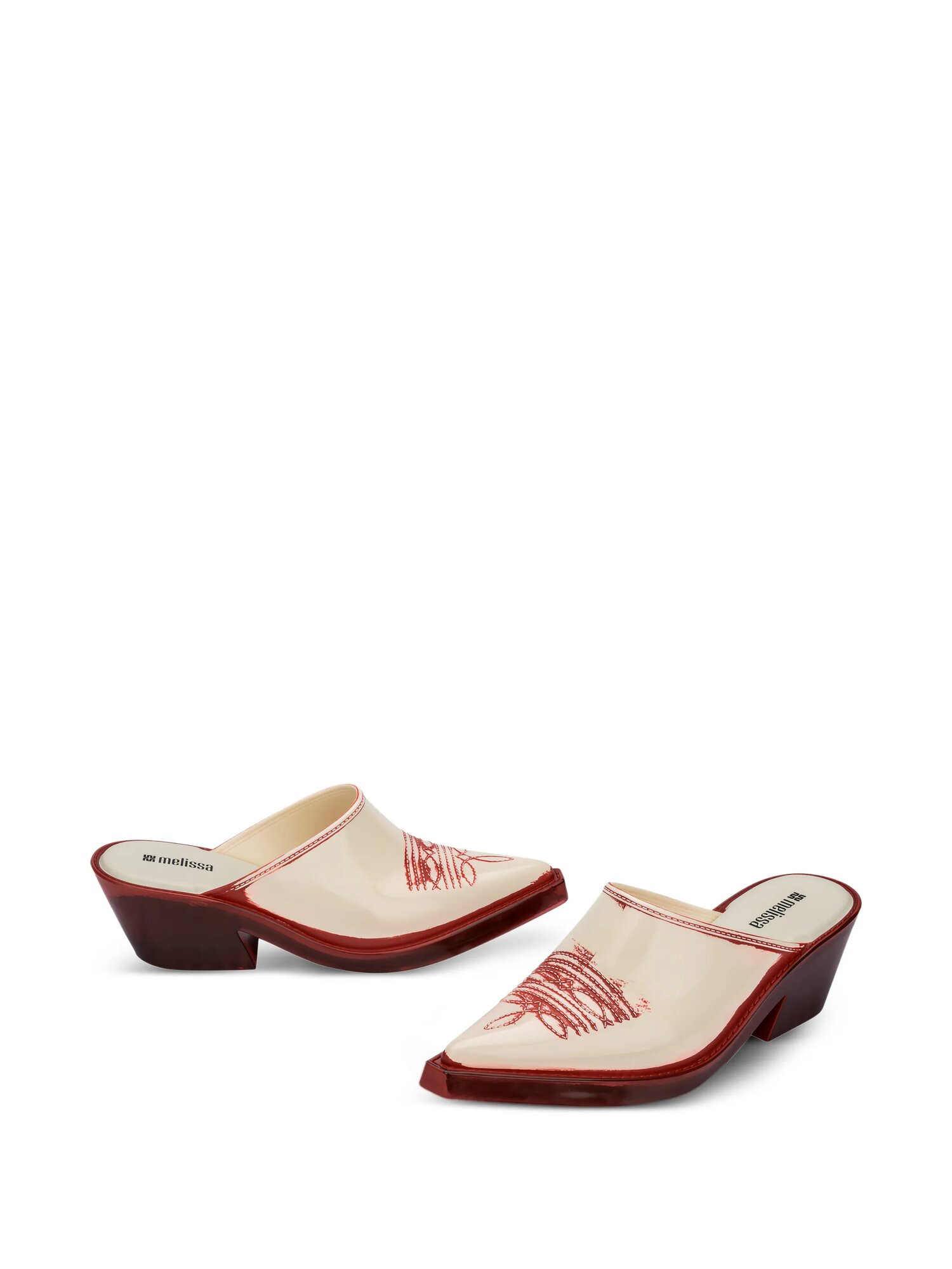 Мюли melissa Embroidered texas mules, размер 38, разноцветный — фото 1