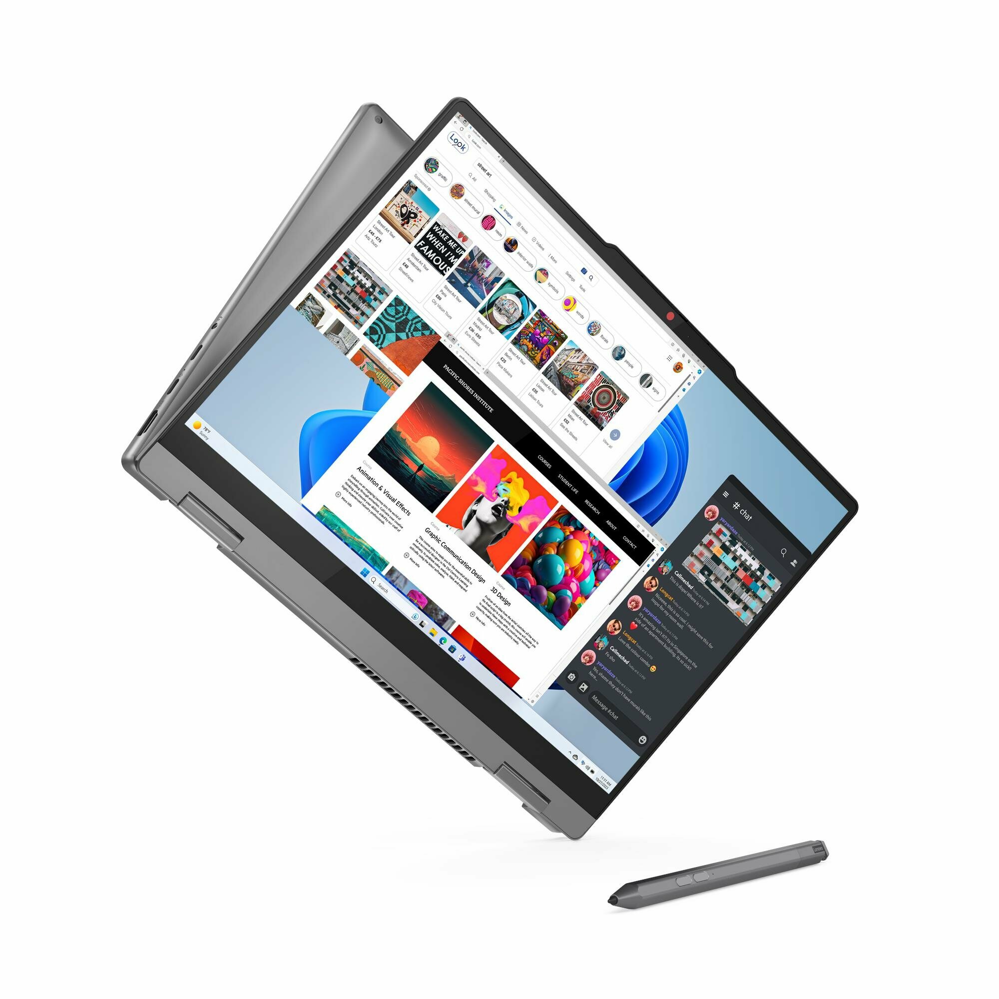 Ноутбук-трансформер Lenovo IdeaPad 5 2-in-1 14IRH9 Intel Core i5-13420H, 16ГБ, 1 ТБ, Intel UHD Graphics, 14" 1920x1200 60Гц IPS, noOS (83KX007XRK)
