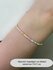 Браслет SIDORINA SOFIA ACCESSORIES, стекло, размер 15 см, белая