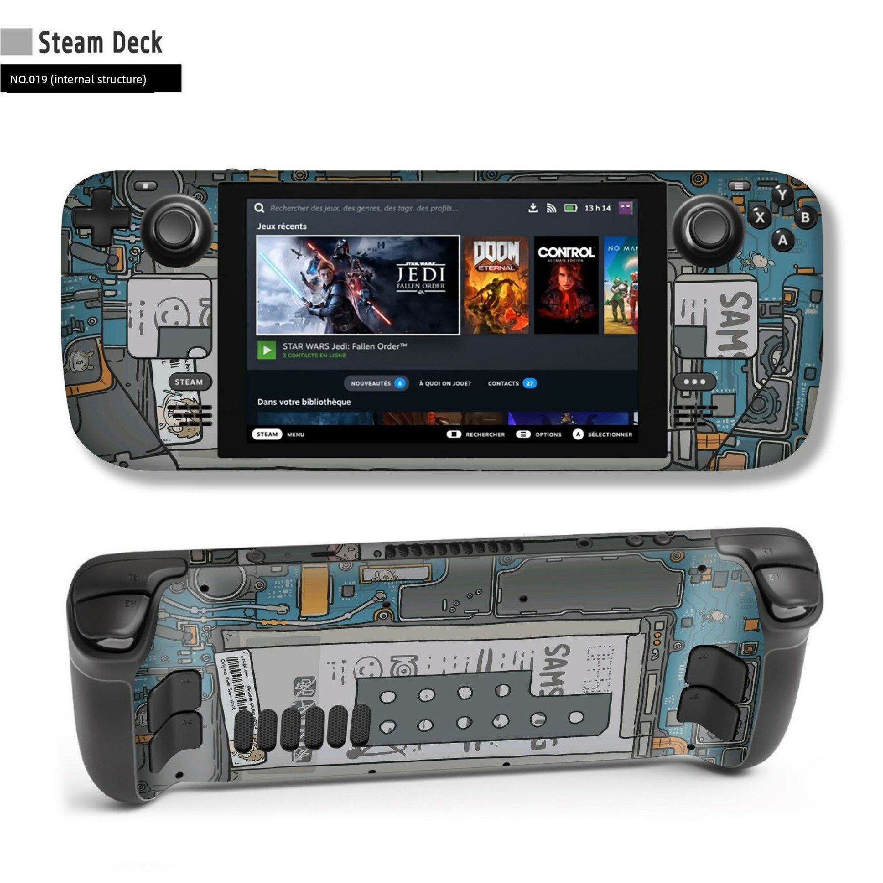 Наклейка для Steam Deck OLED 2-го поколения, игровая, высокое качество, портативная