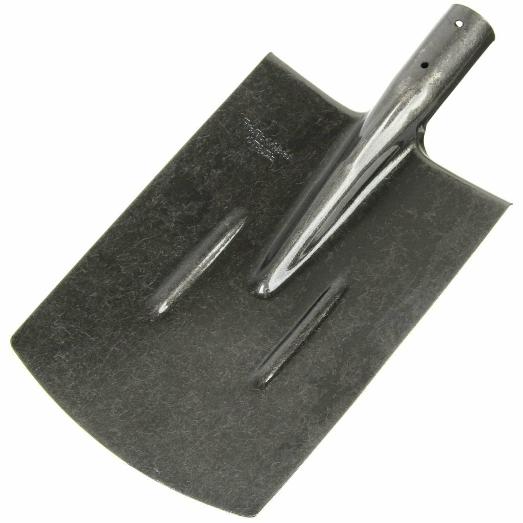 Лопата штыковая S512-16 из рельсовой стали 210х300 мм, без черенка, для огорода и обработки грунта, серая, 1.5 мм