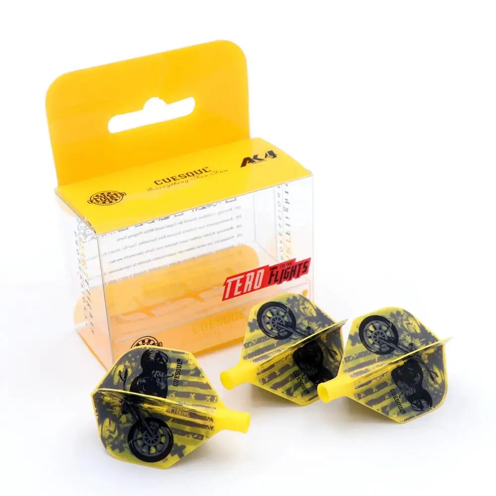 CUESOUL AK4 полет для дротиков, желтый, Yellow Motor
