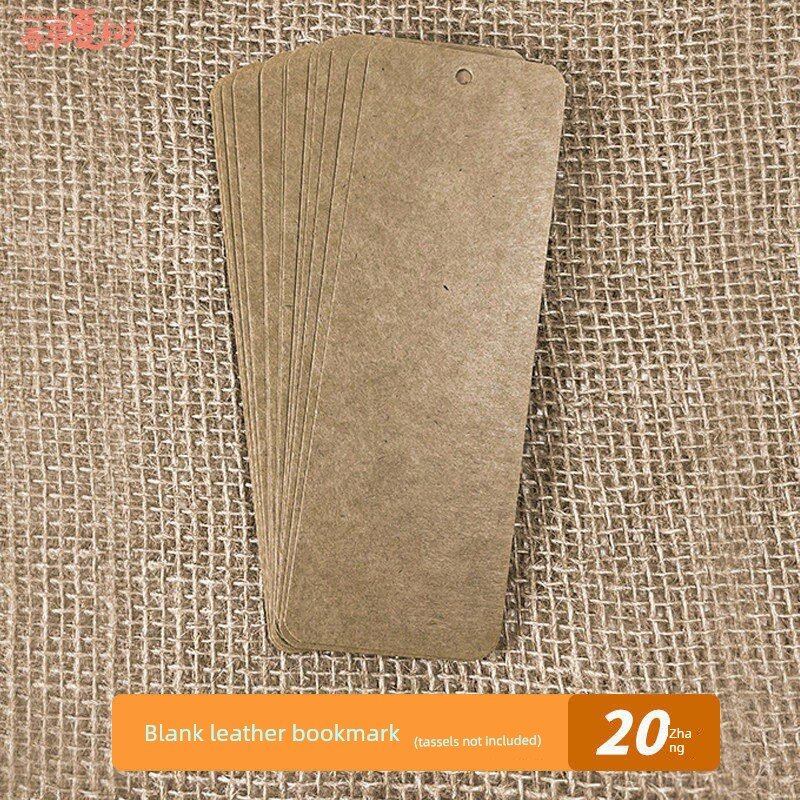 15x5 см коричневые закладки из крафт-бумаги, 20 карточек без лент