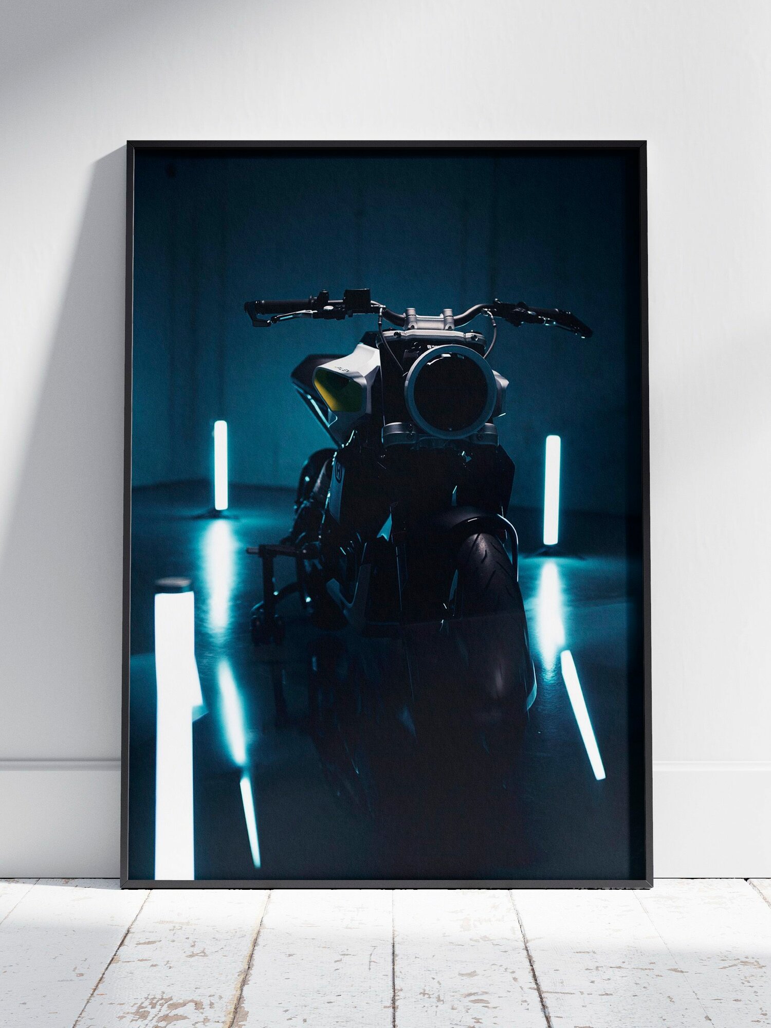 Плакат на стену для интерьера Авто и Мото (Хускварна E Пилен - Husqvarna E Pilen) - Постер по транспорту формата A4 (21x30 см)