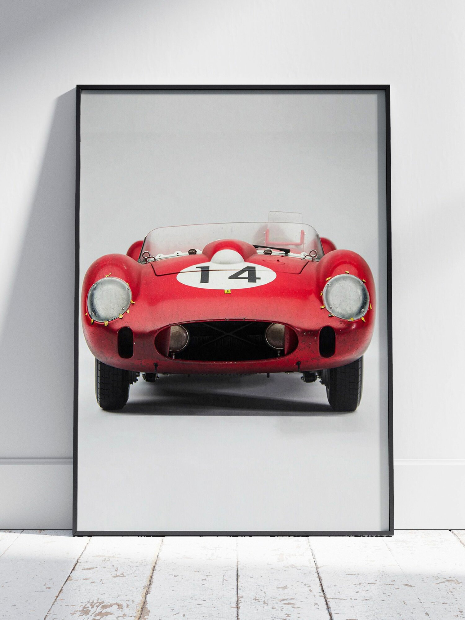 Плакат на стену для интерьера Легенды Авто (Феррари 250 TR - Ferrari 250 TR 1) - Постер по машине формата A4 (21x30 см)